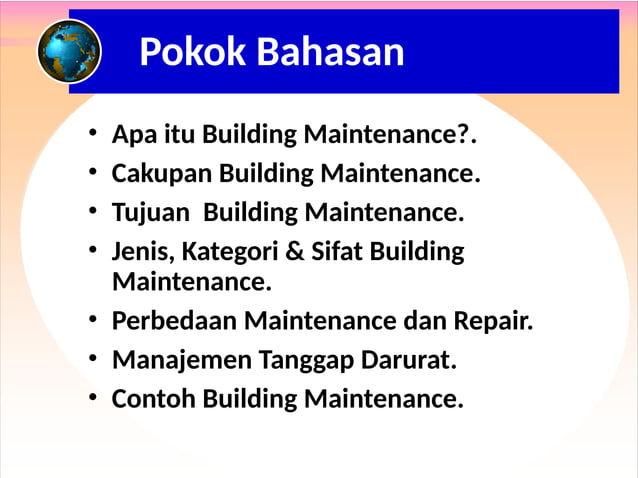 Introduction to Building Maintenance & Preventive Maintenance _Training *Proactive BUILDING ...