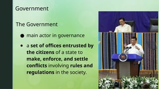 governance and the government presentations | PPTX
