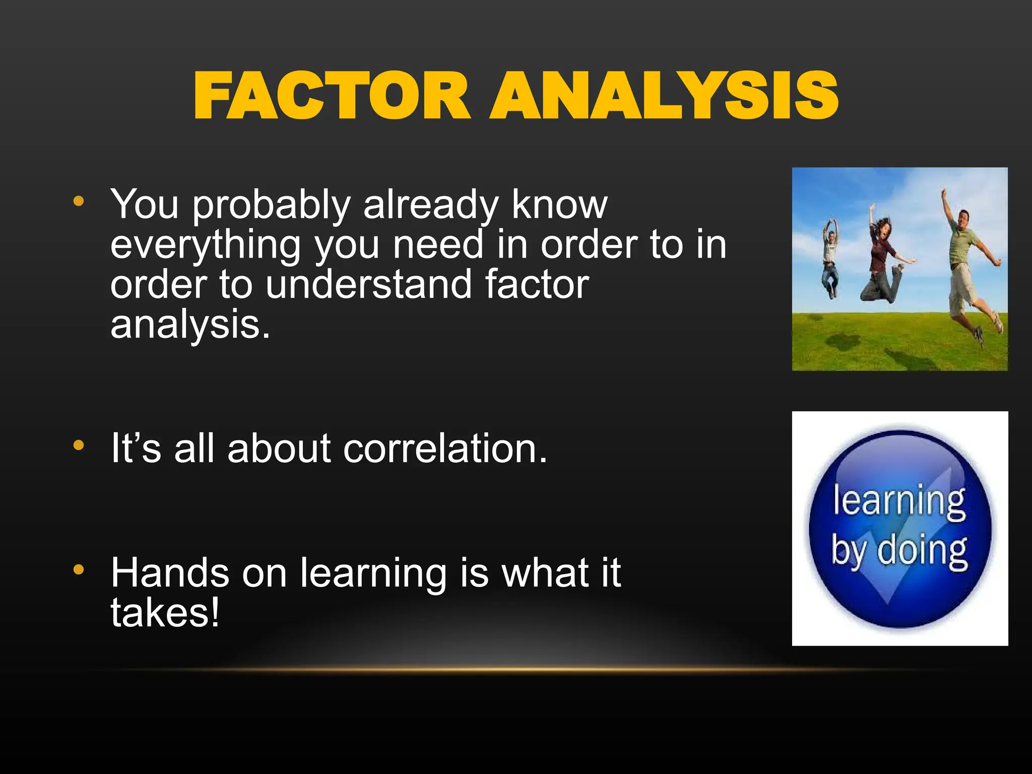 1 General Introduction To Factor Analysis | PPT