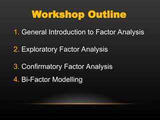 1 General Introduction To Factor Analysis | PPT