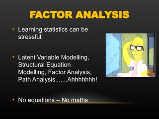 1 General Introduction To Factor Analysis | PPT