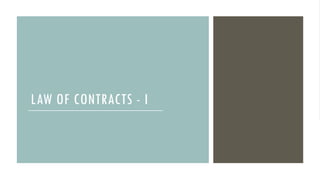 Based on the basic contract law principle offer & Acceptance | PPTX