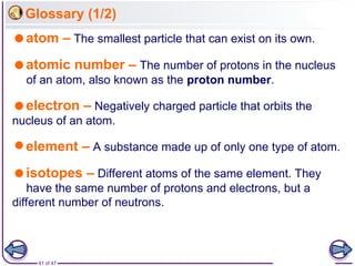 0620 Cambridge chemistry Atomic Structure | PPT
