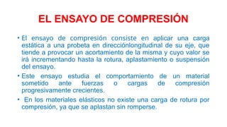 PPT SOBRE EL ENSAYO DE COMPRESIÓN-FLEXIÓN | PPTX
