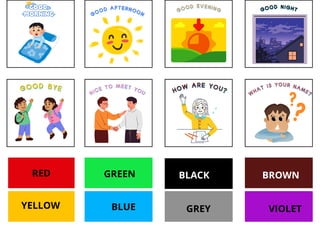 material GREETINGS for beginner or young learner | PDF
