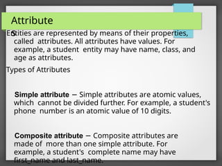 Entity Relationship Model and ER Diagram | PPT