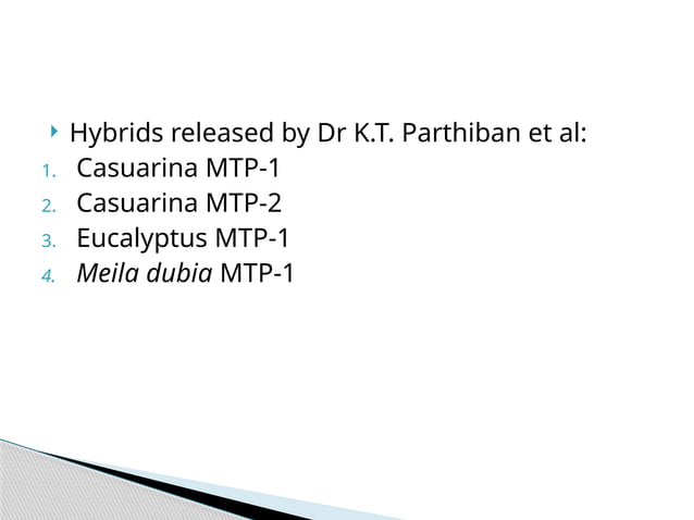 1.HISTORY OF TREE BREEDING in forest tree Improvement | PPTX
