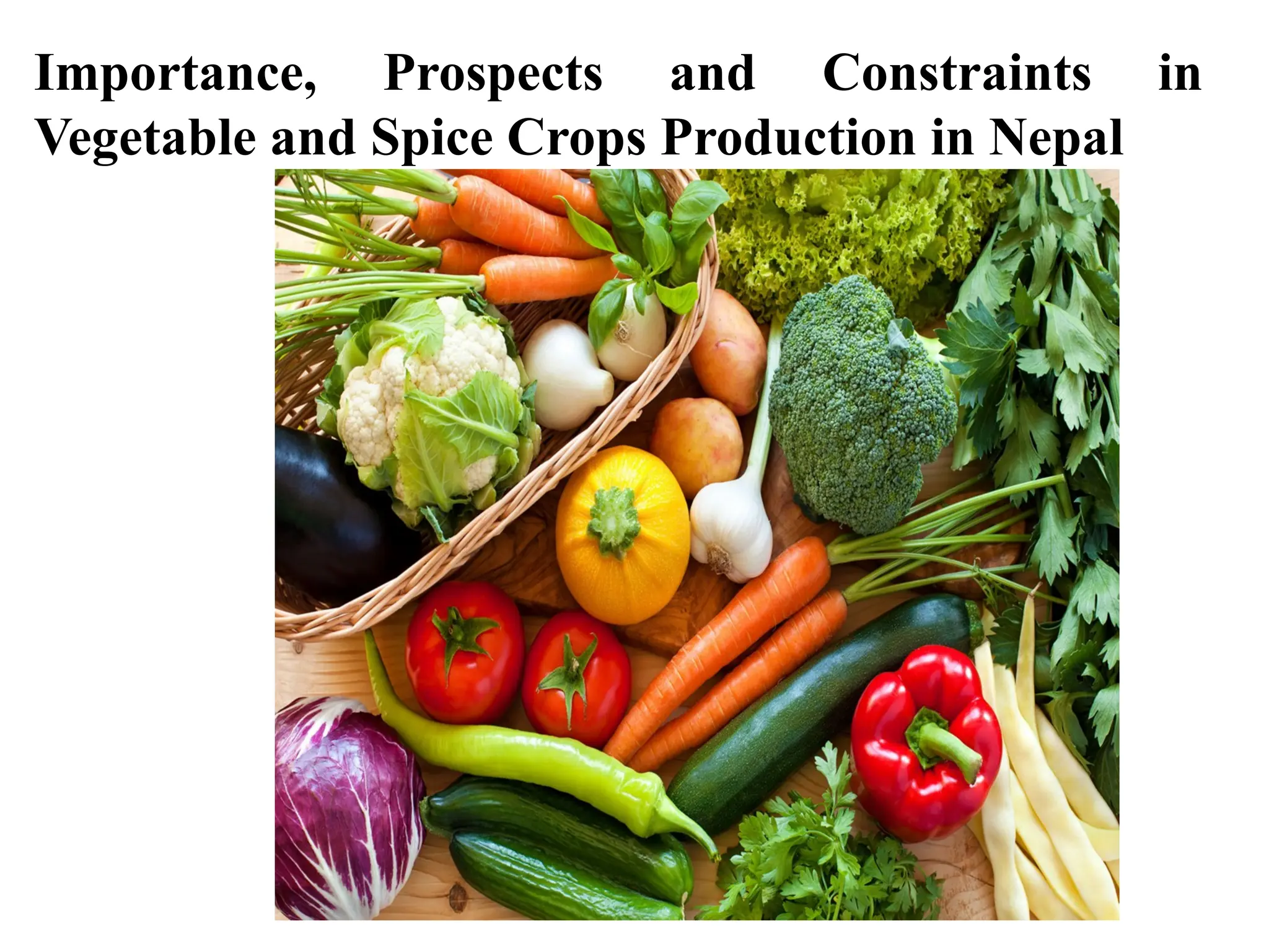 1. Importance, scope and constraints of vegetable and spice crop ...