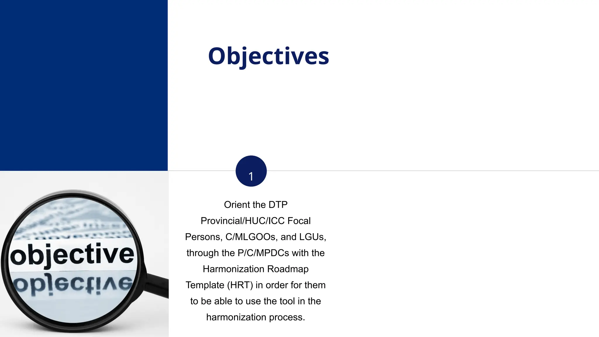 Overview of DTP HRT (Devolution Transition Plan Harmonization Roadmap ...
