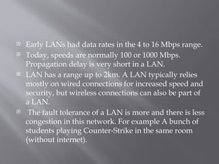 COMPUTER NETWORK -LAN ,WAN ,MAN FUNCTIONSpptx | PPTX