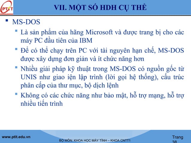 1. Gioi thieu chung.ppt OS - he dieu hanh | PPT