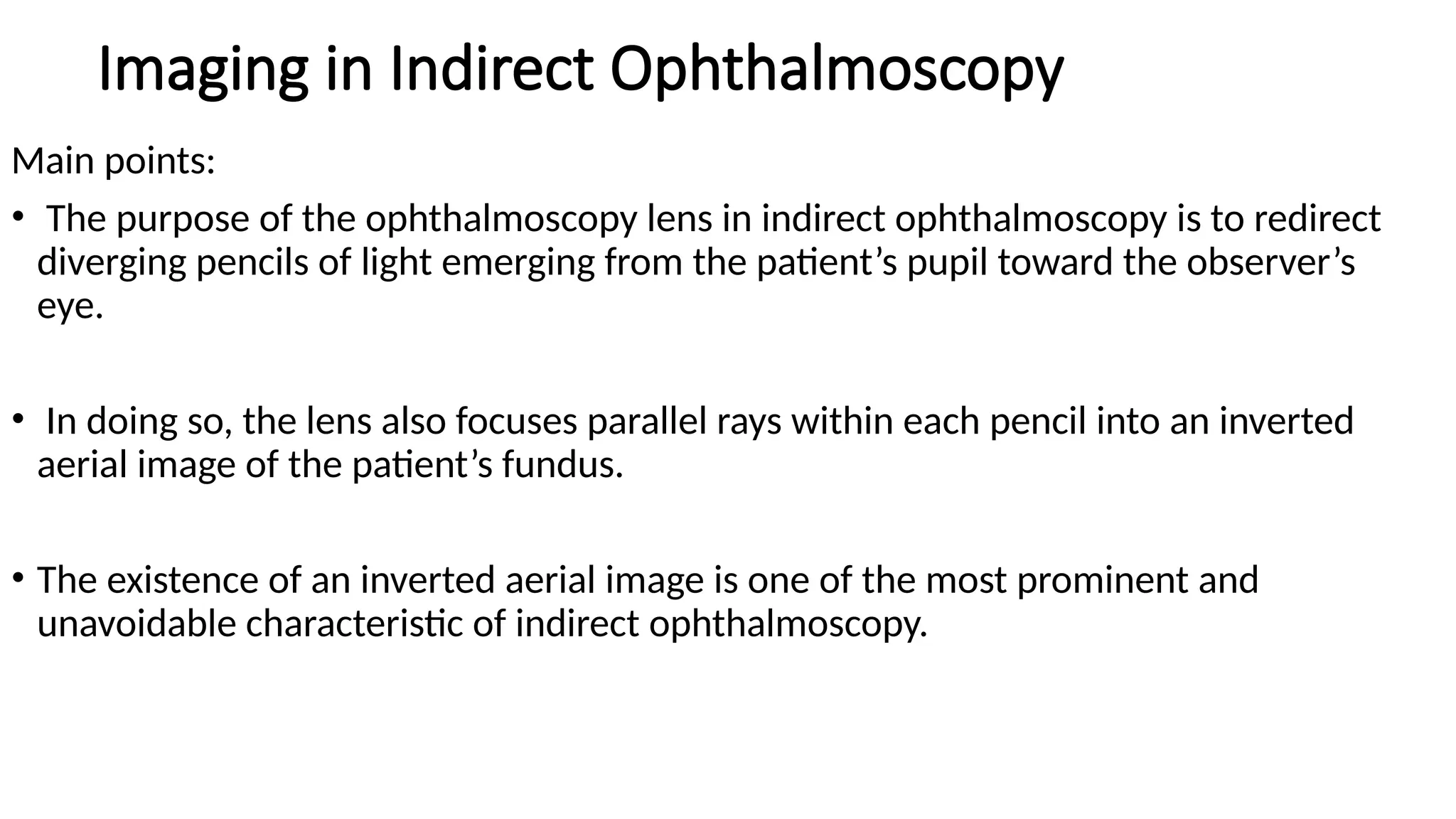 Opthalmic instrumentation Slides presentation | PPTX
