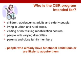 1.3_CBR program AIMS, OBJECTIVES, PRINCIPLES, ORGANISATIONAL STRUCTURE ...