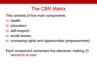 1.3_CBR program AIMS, OBJECTIVES, PRINCIPLES, ORGANISATIONAL STRUCTURE ...