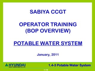 Potable Water System for combined cycle.ppt