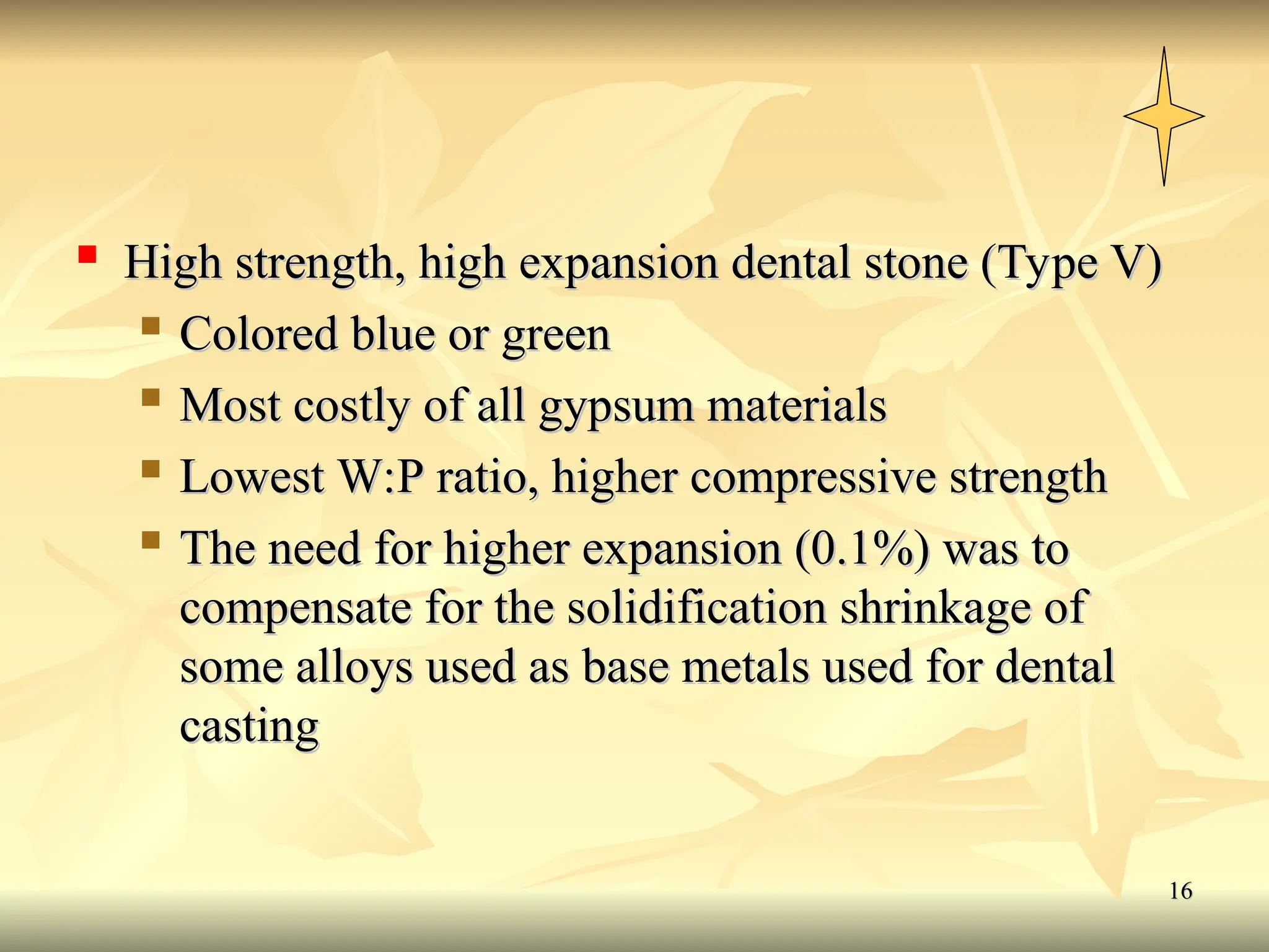 gypsum product in dental materials ppt in | PPT
