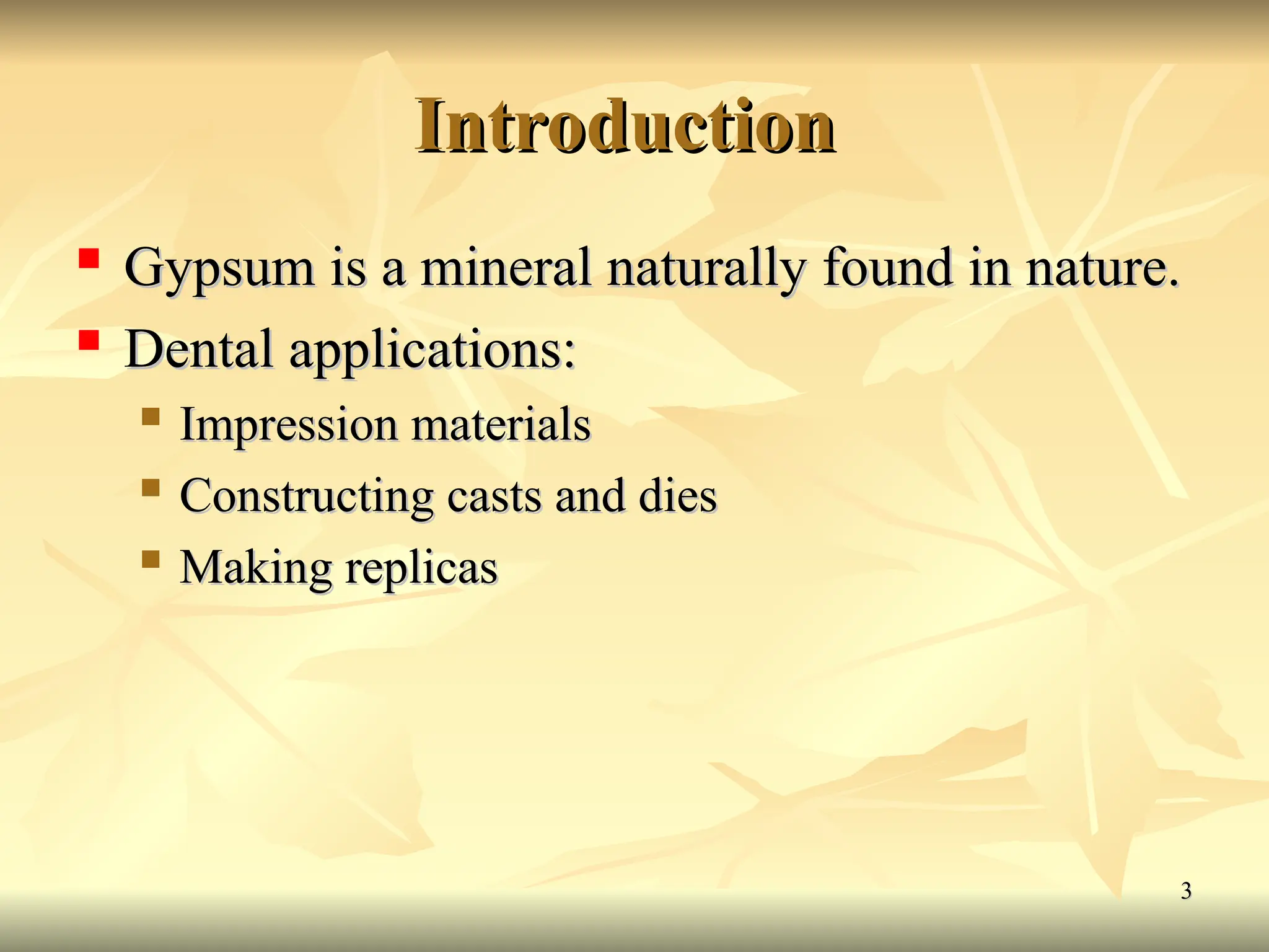gypsum product in dental materials ppt in | PPT