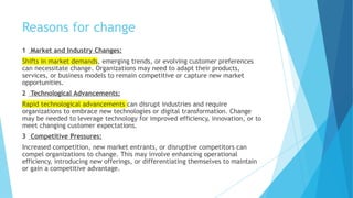 Introduction to managing change, Chapter 1 | PPTX