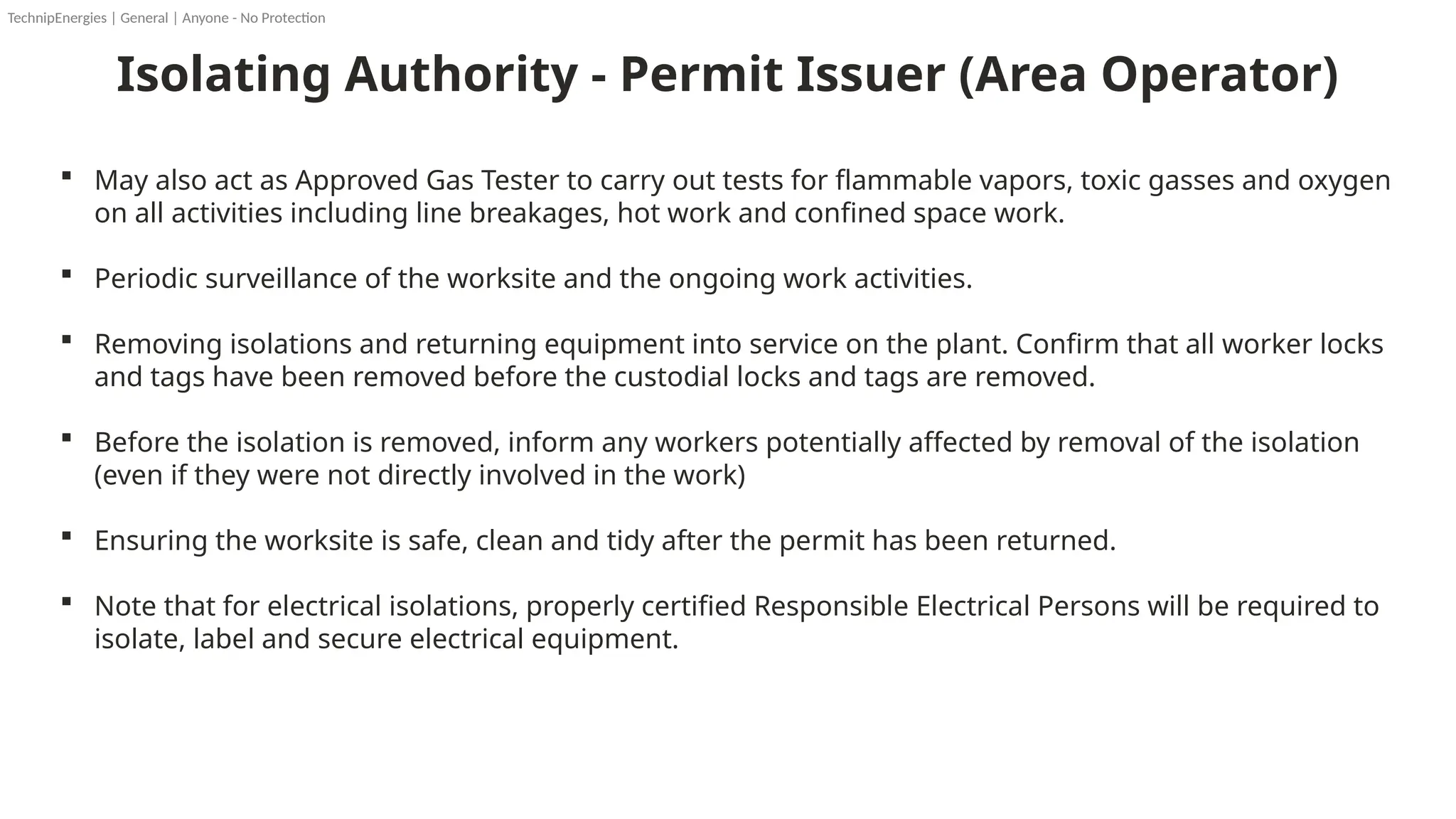 Presentation LOTO Energy Isolation procedure | PPTX