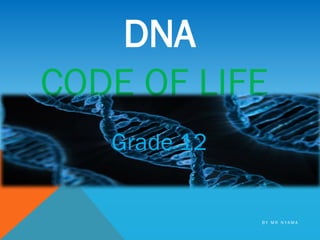 DNA code of life definition, importance of DNA, dma replication ...