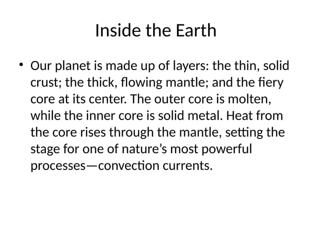 power point presentation convection current | PPT
