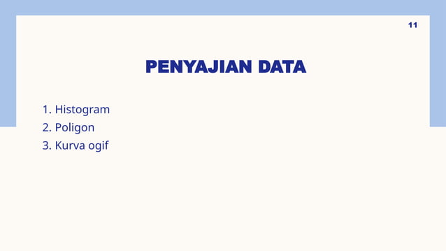 1. STATISTIKA DAN PENYAJIAN DATA powerpoint | PPT