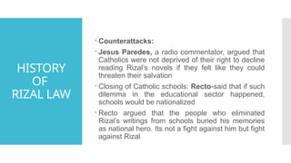 1.HISTORY-OF-RIZAL-LAW GE- RIZAL........ | PPT