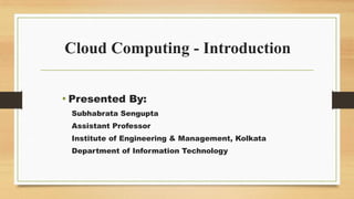 1. Cloud Computing - Introduction.pptxbxbxbxb | PPTX