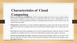 1. Cloud Computing - Introduction.pptxbxbxbxb | PPTX