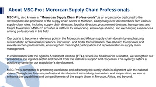 MSC_Pro_Strategy_2024 in Morocco with clear view | PPTX