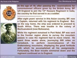 1. History of Scouting Philippine Scouting Movement | PPTX