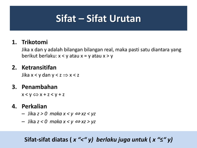 Sistem Bilangan Rill matematika teknik sipil | PPT