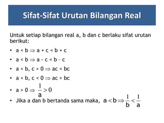 Sistem Bilangan Rill matematika teknik sipil | PDF