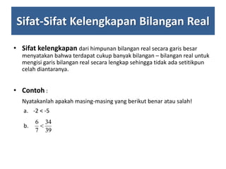 Sistem Bilangan Rill matematika teknik sipil | PDF