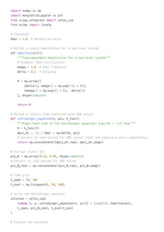 Quantum simulation Mathematics and Python examples | PDF