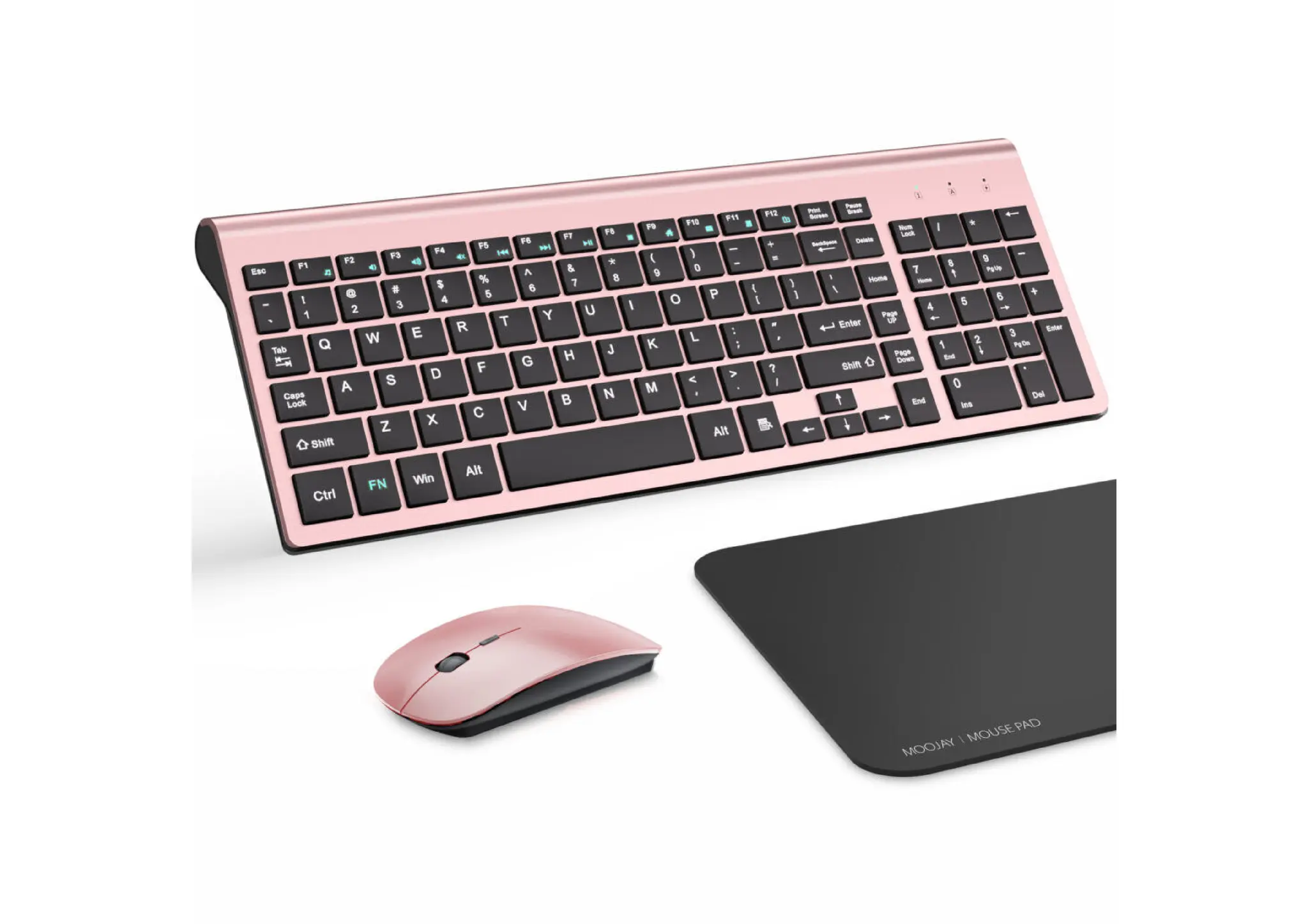Stylish Productivity: MOOJAY Ultra Slim Wireless Keyboard and Mouse ...
