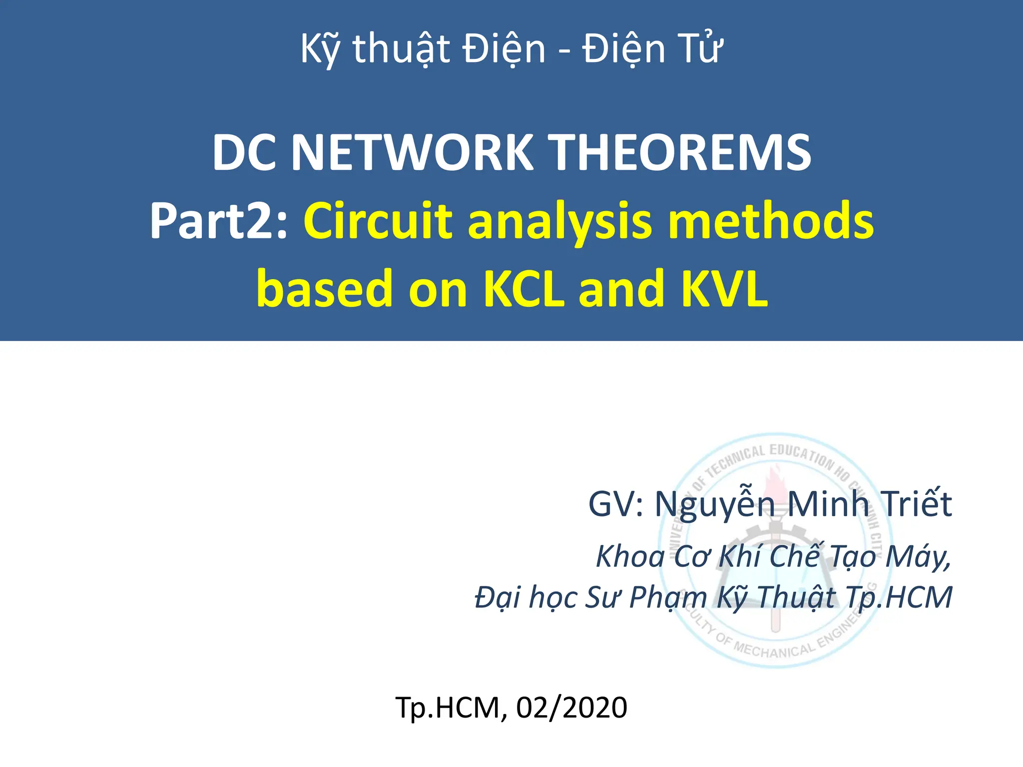 Circuit analysis methods (Presentation ) | PDF
