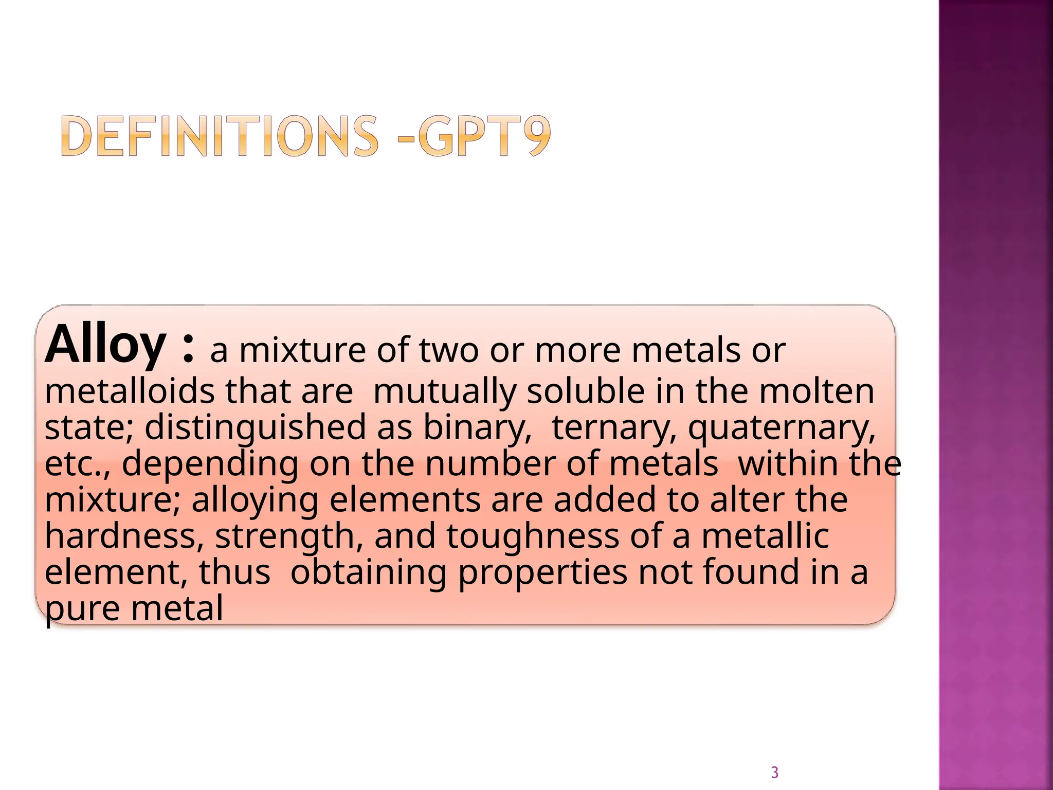 1. History of Metals in Dentistry second year | PPTX