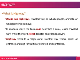 1. Highway Development planning - Introduction.pptx