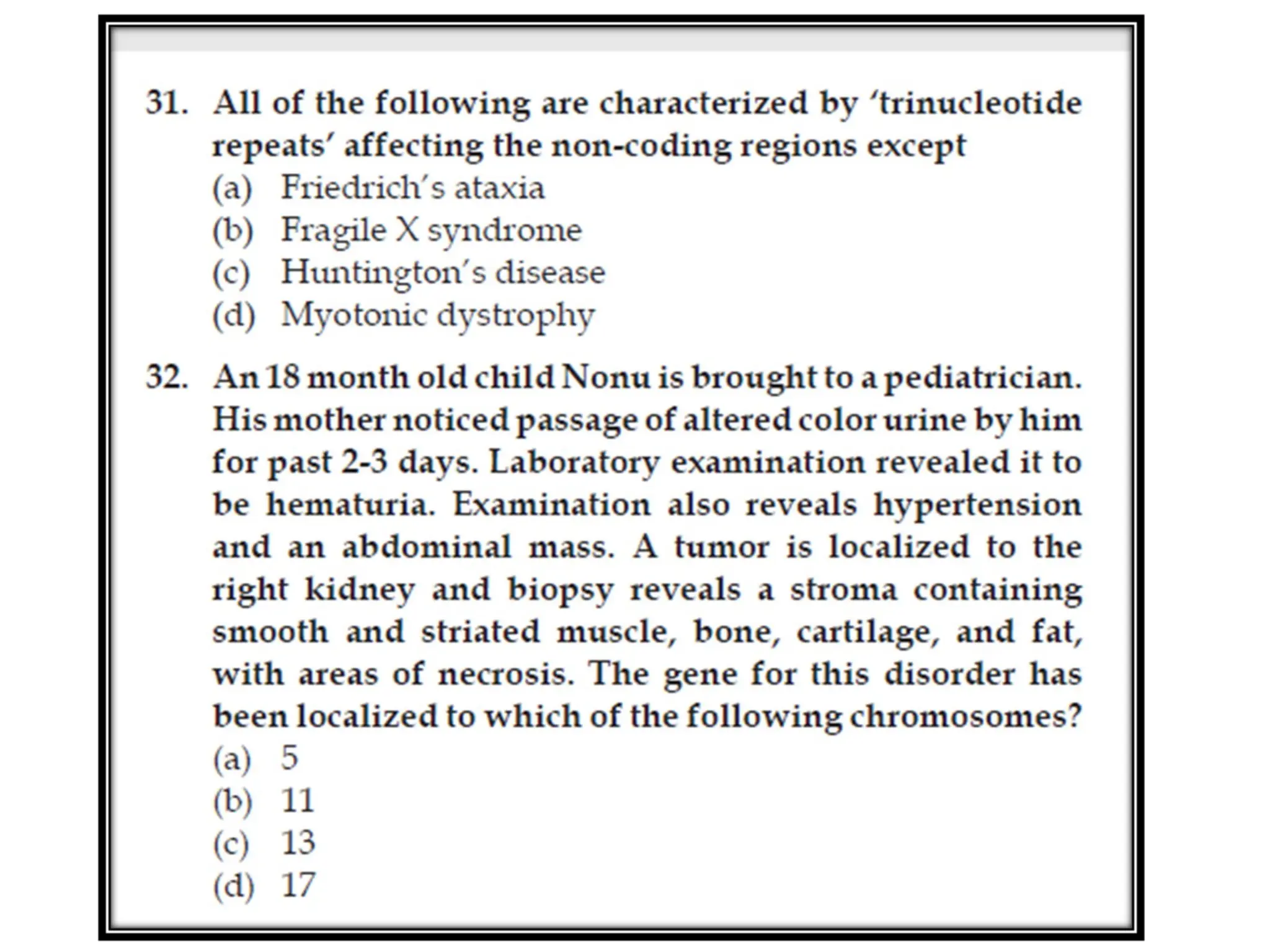 1. Pathology & Genetics Multiple choice questionnaire | PPT