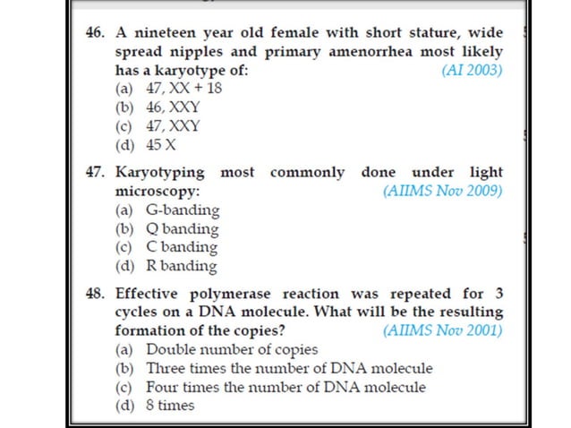1. Pathology & Genetics Multiple choice questionnaire | PPT