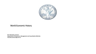 brief introduction to economical history | PPT