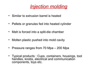 Pembentukan Plastik pada mesin injeksi molding | PPT