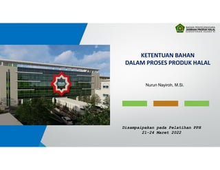 Pengetahuan Bahan Produk Dalam Proses Produk Halal | PDF