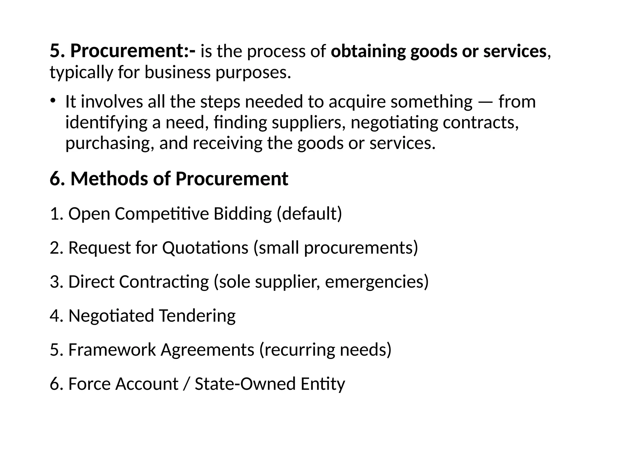 1. Tendering Process and all about the basics. | PPTX