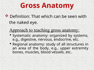 1. INTRODUCTION TO ANATOMY. POWER POINT SLIDE NWU | PPT