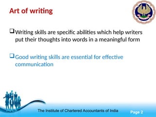 Art of Writing prepared for handwriting.ppt