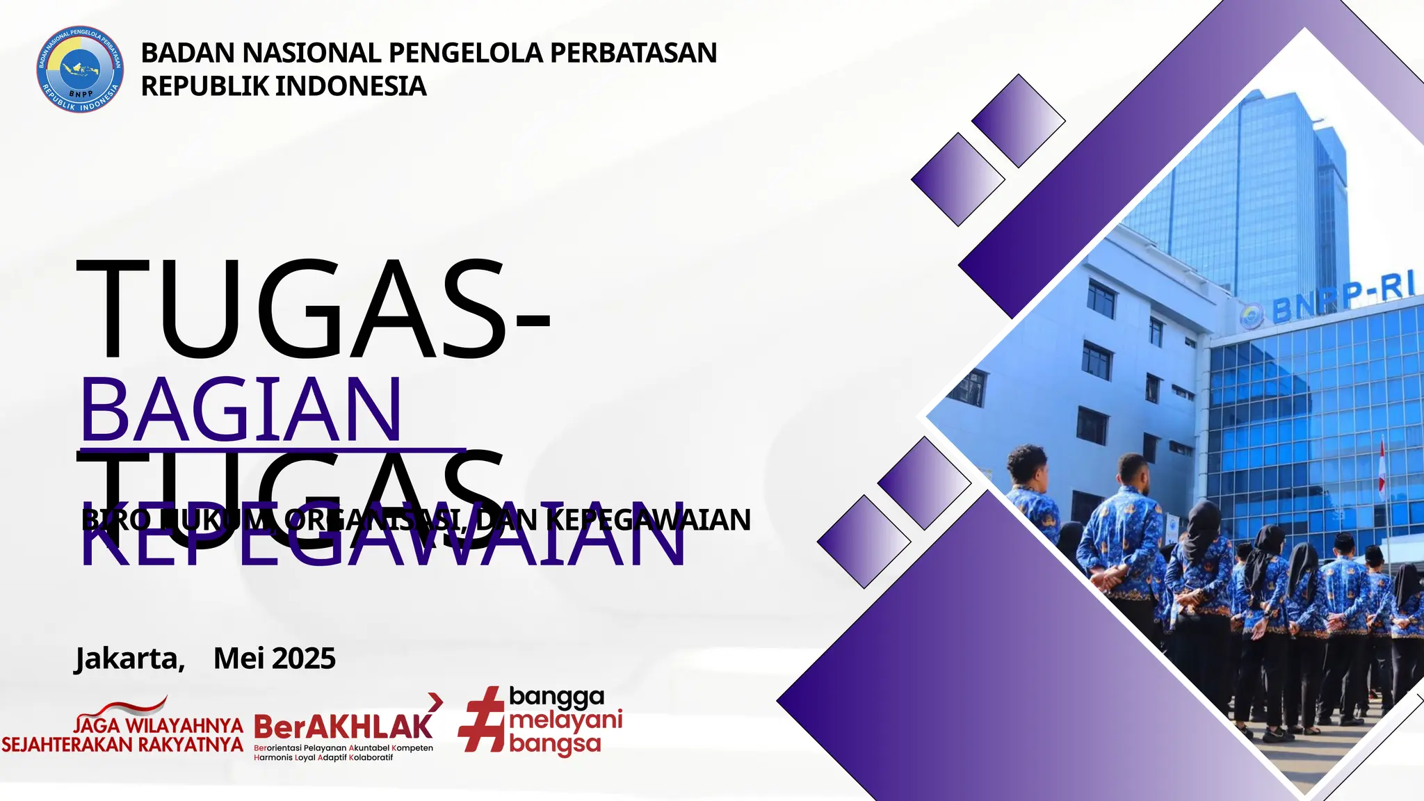 Tugas tugas kepegawaian tahun 2024 di bnpp | PPTX