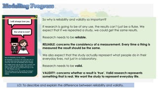 The reliability and validity of research | PPTX