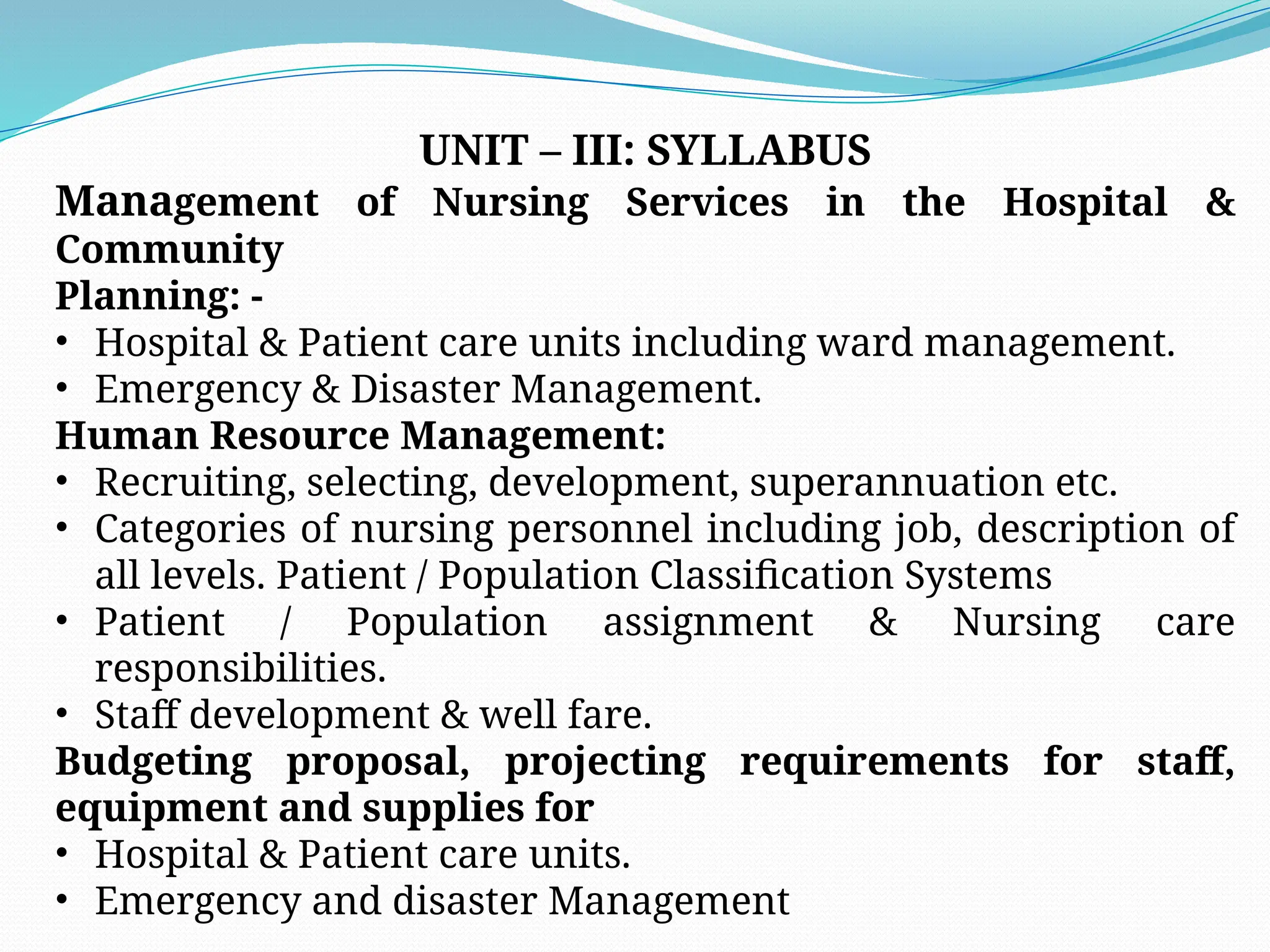 PLANNING A HOSPITAL AND NURSING UNIT.pptx